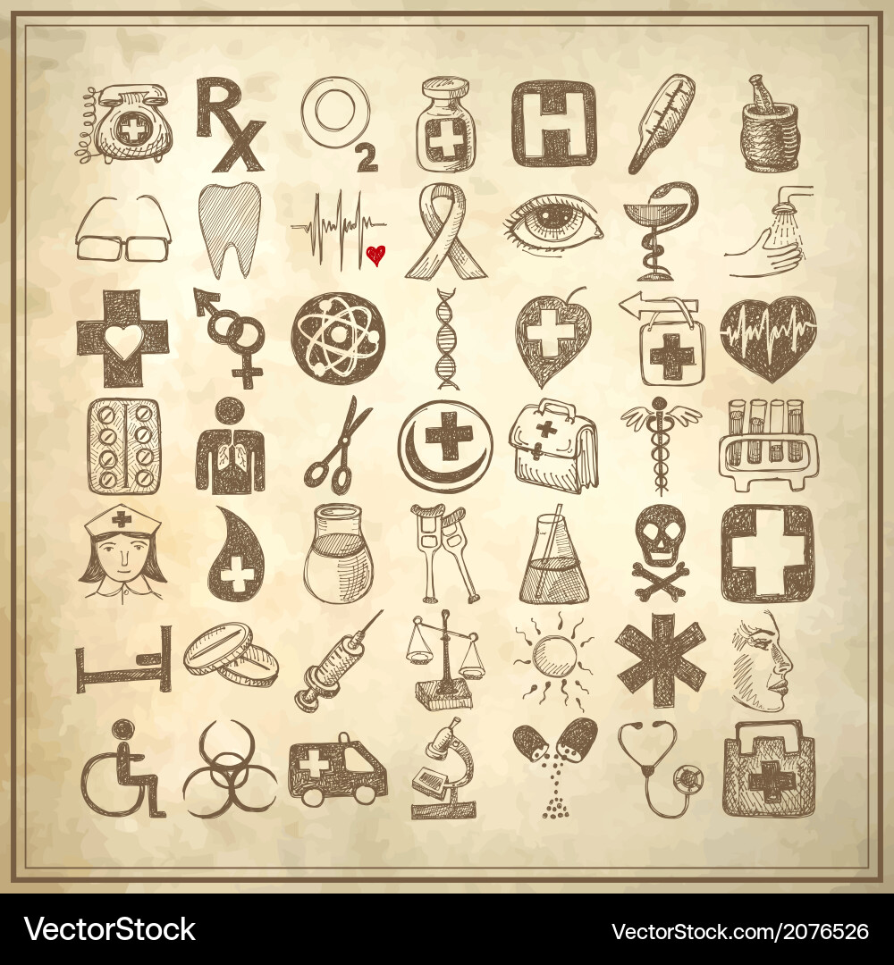 49 hand drawing doodle icon set Royalty Free Vector Image
