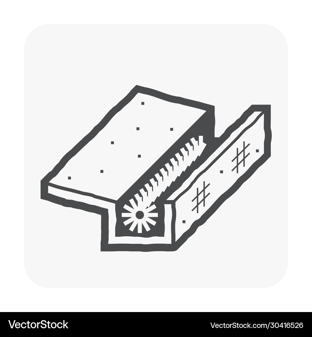 Gutter cleaning icon Royalty Free Vector Image