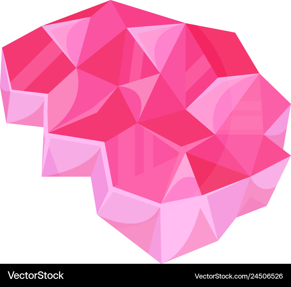 Mineral resourse bright pink geology mine Vector Image