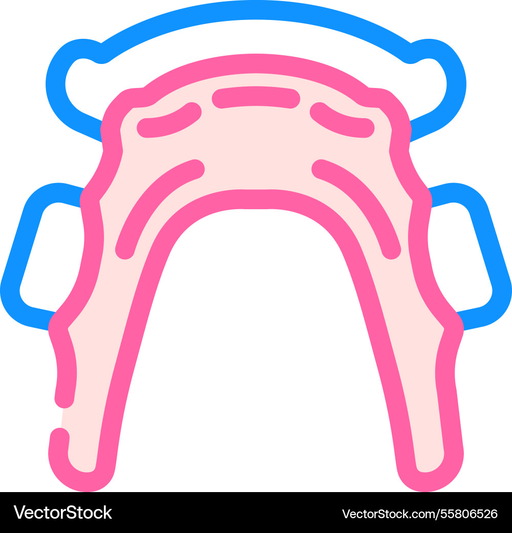 Retainer orthodontist color icon Royalty Free Vector Image