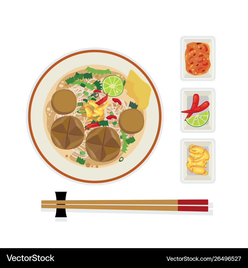 Bakso Royalty Free Vector Image - VectorStock