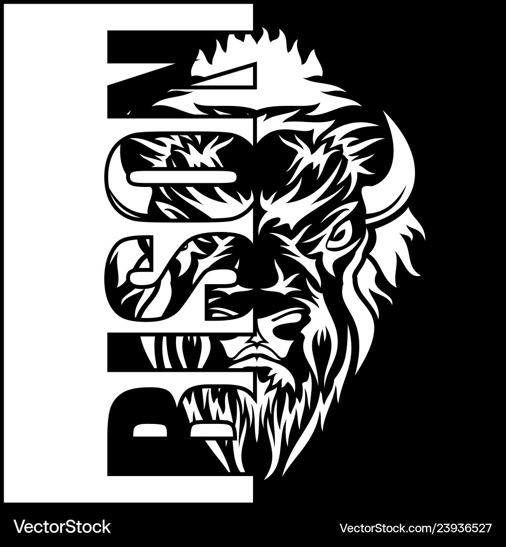 Bison Royalty Free Vector Image - VectorStock