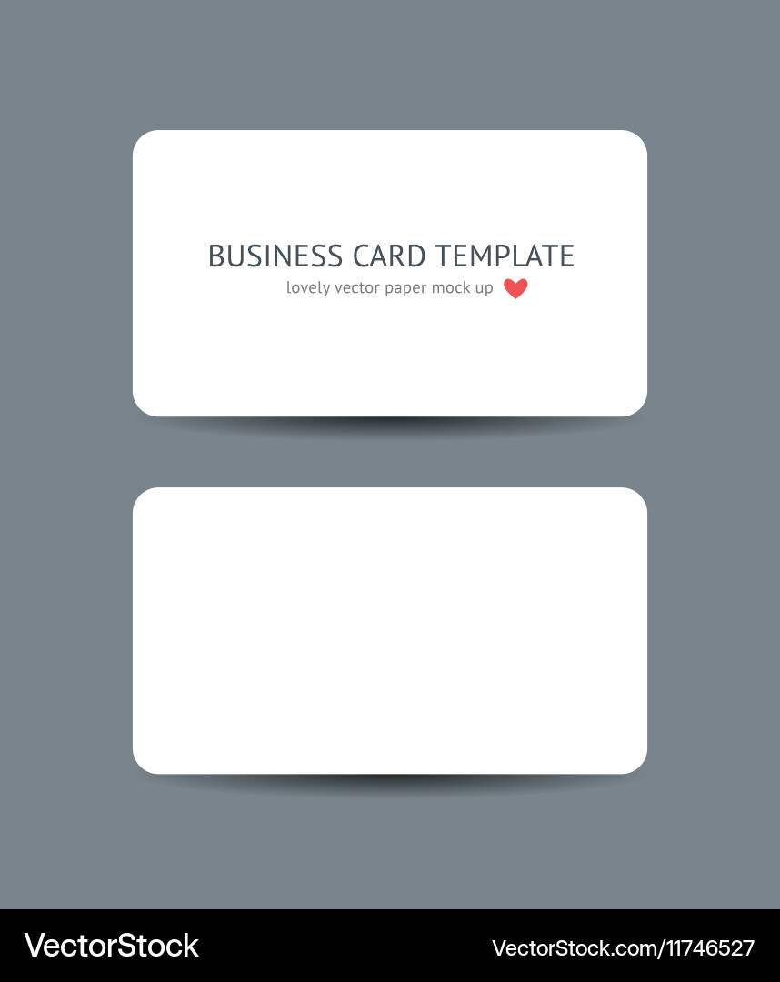 Blank Business Card Template Premium PSD | Blank Business Card Design