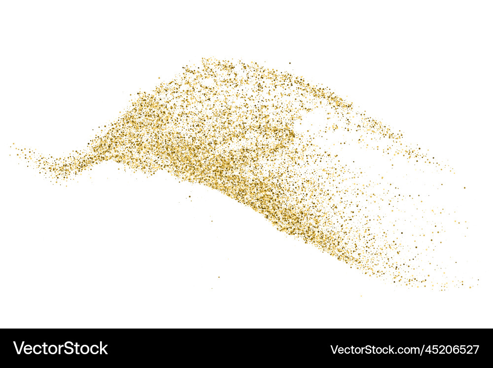 Gold glitter texture Royalty Free Vector Image