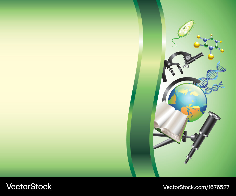 Science horizontal background Royalty Free Vector Image