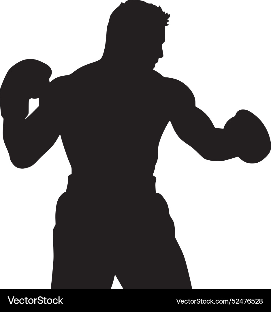 Boxing - black and white isolated icon Royalty Free Vector
