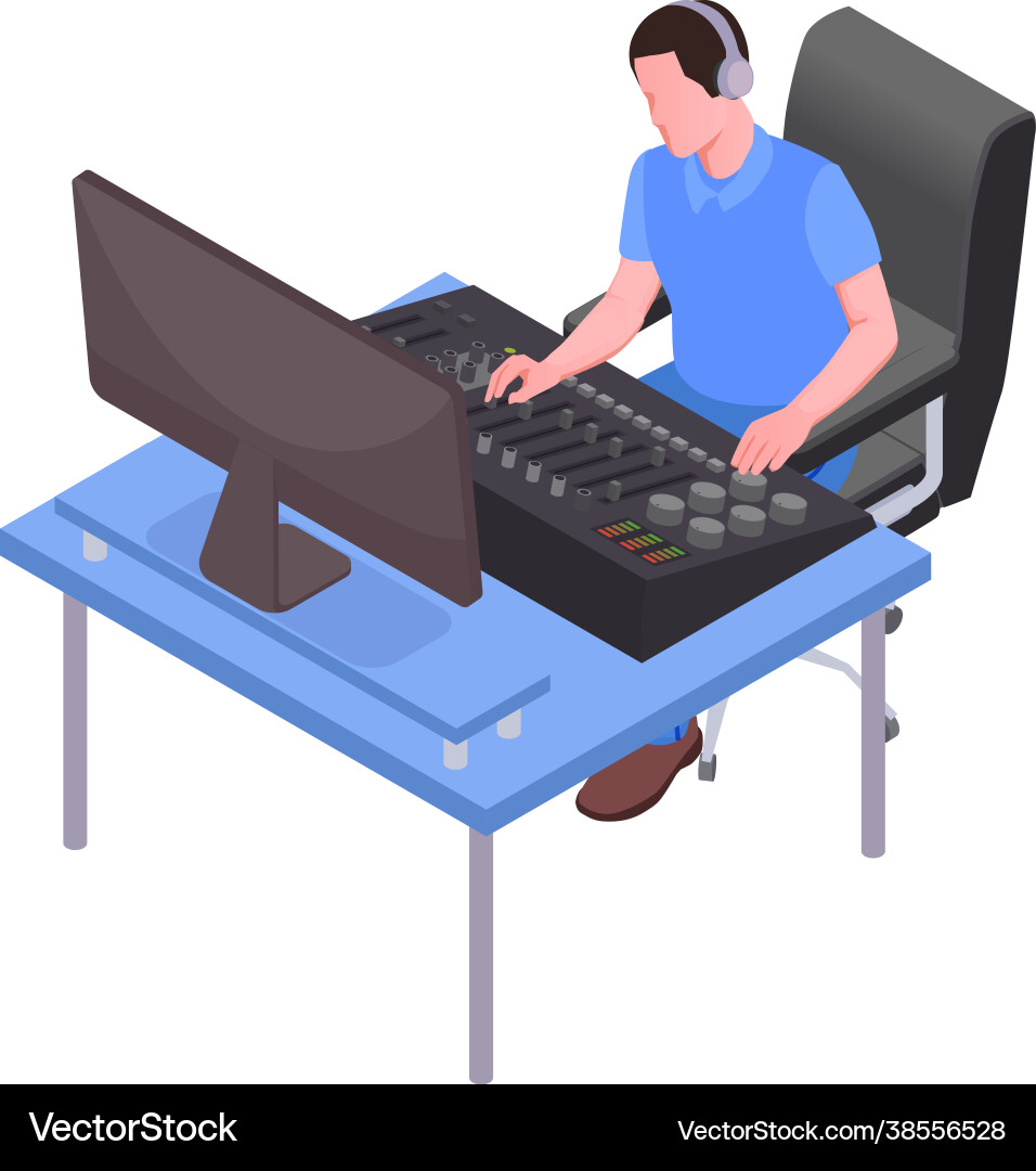 Radio studio icon Royalty Free Vector Image - VectorStock