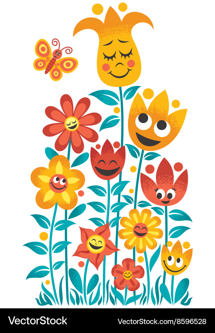 Small garden Royalty Free Vector Image - VectorStock