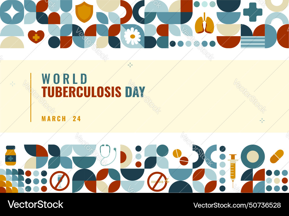 World tuberculosis day poster Royalty Free Vector Image