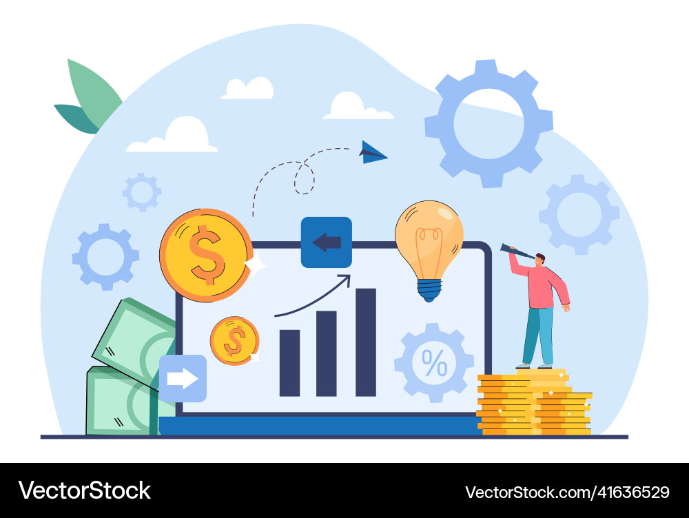 Business innovation based on alternative Vector Image