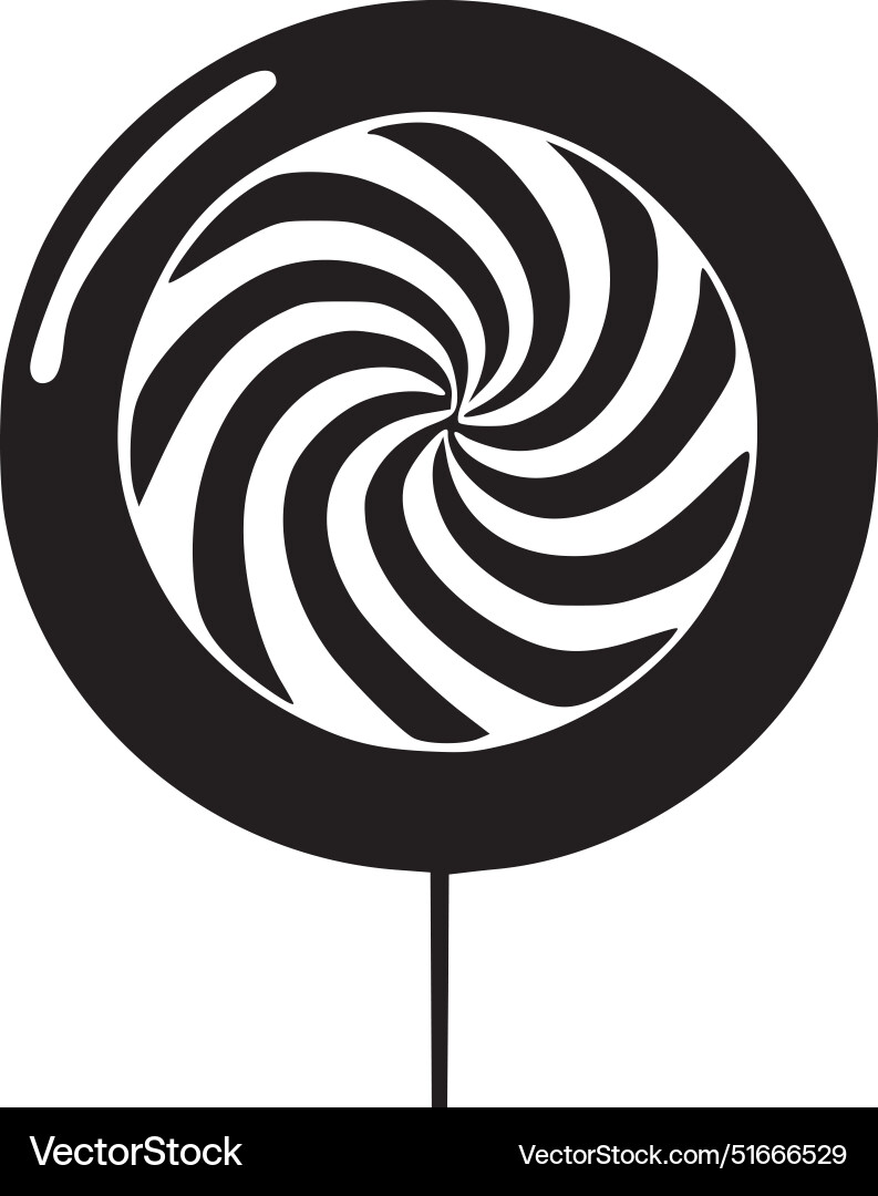 Candy - black and white isolated icon Royalty Free Vector