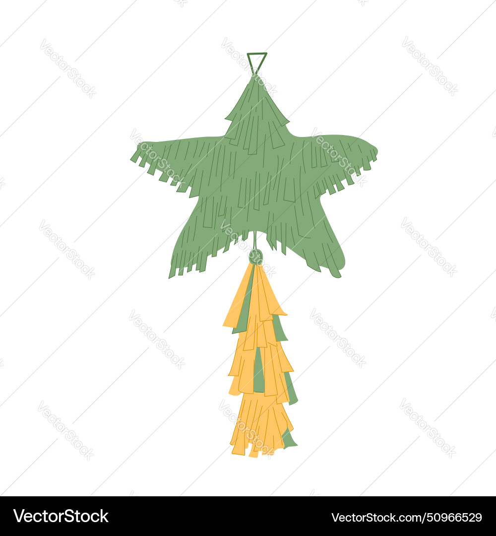 Pinana star shape isolation on white background Vector Image