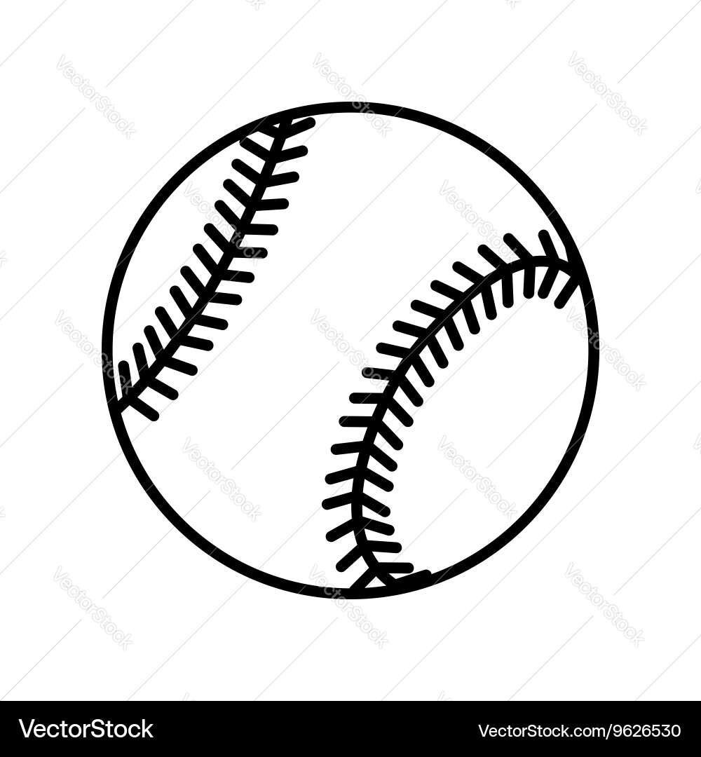 Baseball Ball Icon Royalty Free Vector Image - VectorStock