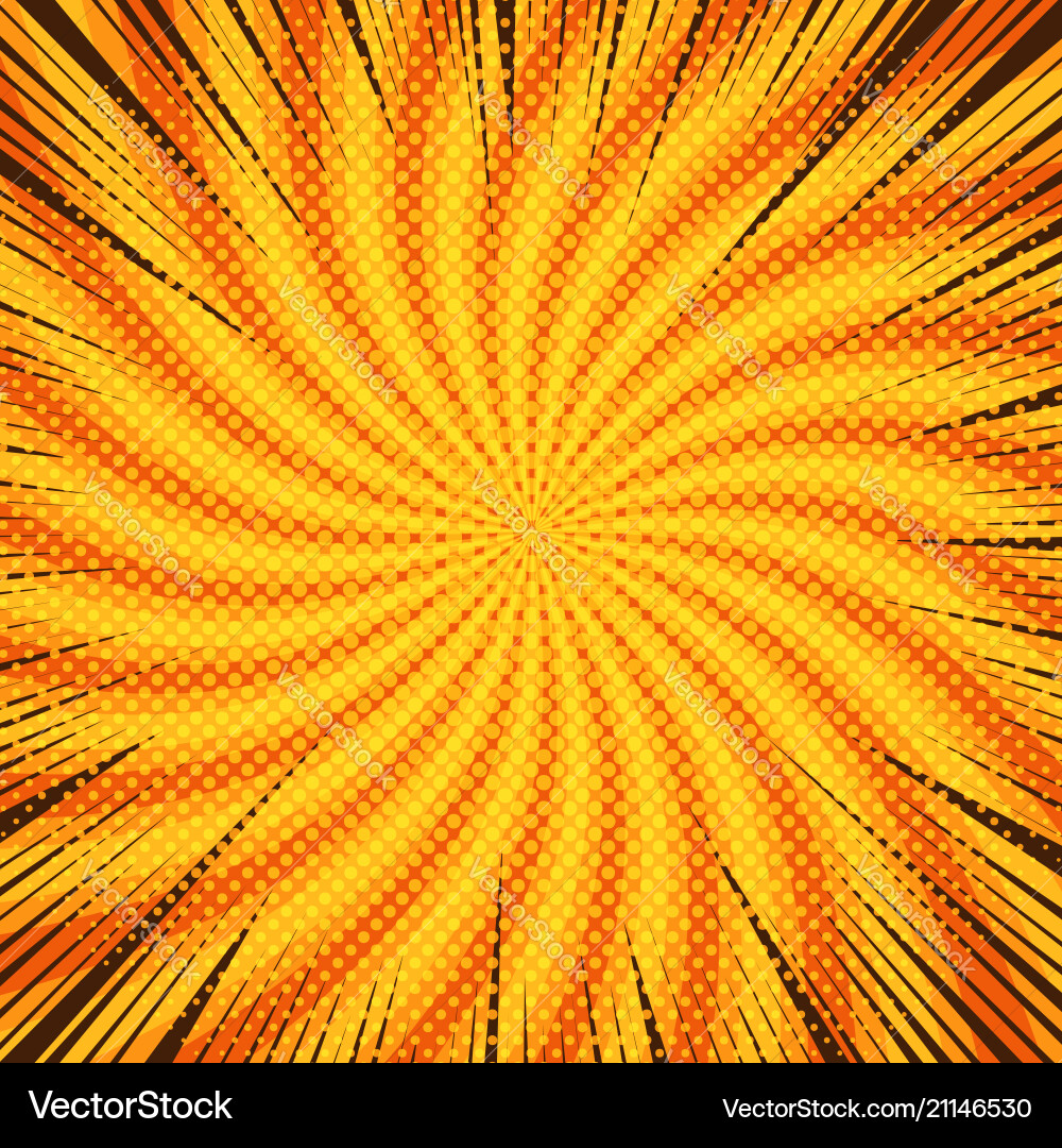 Comic book page orange template Royalty Free Vector Image