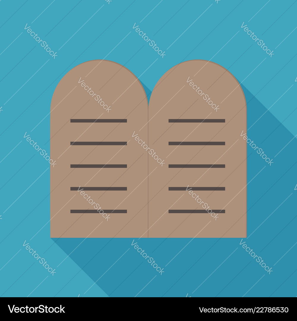 Ten Commandments Tablets Icon – Royalty-Free Vector | VectorStock