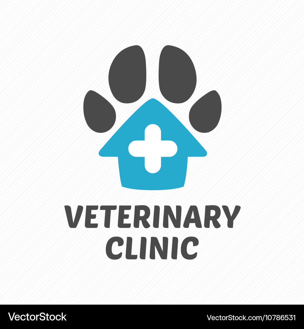 Logo veterinary clinic Royalty Free Vector Image