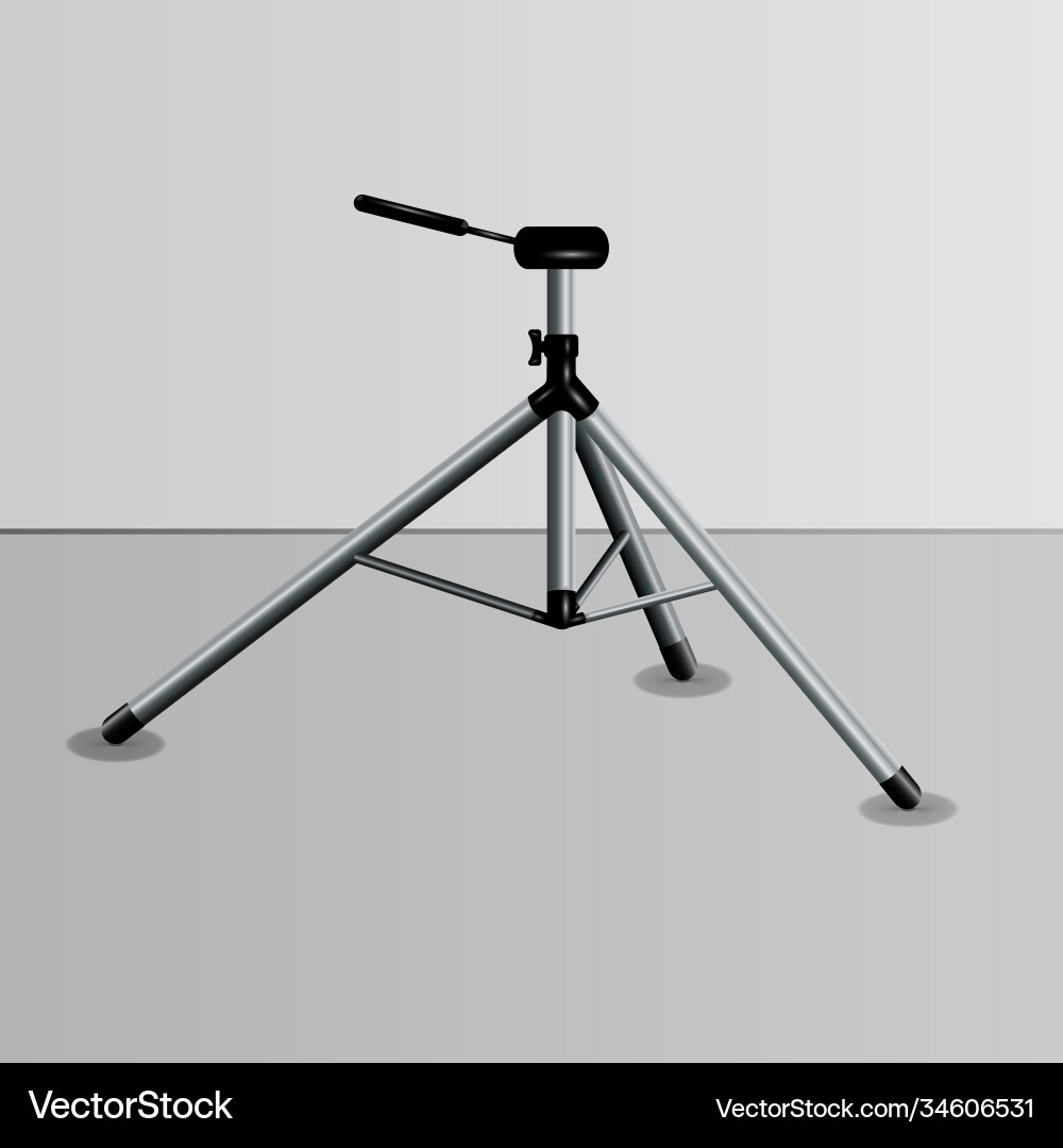 Realistic camera tripod Royalty Free Vector Image