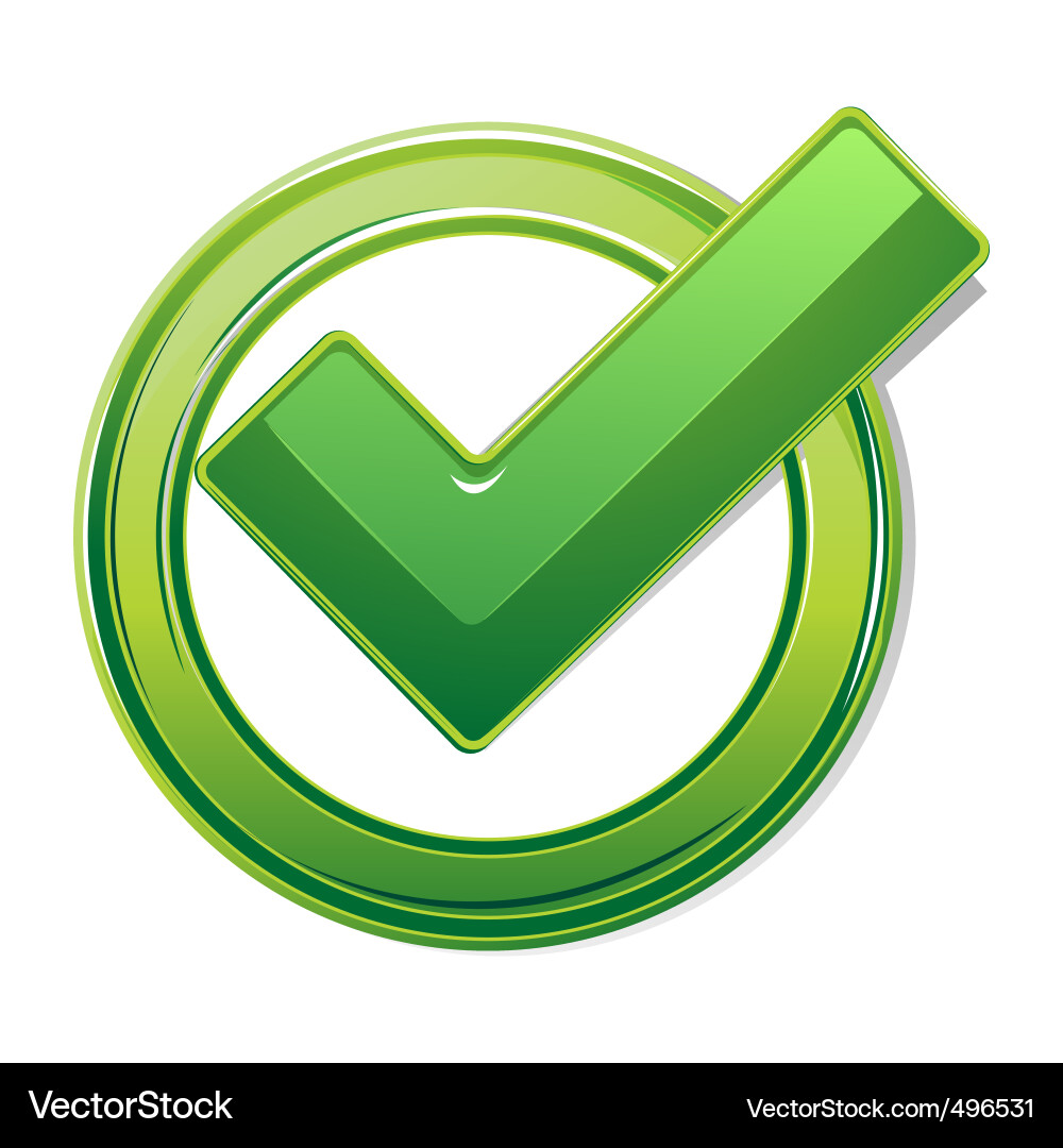 Right sign Royalty Free Vector Image - VectorStock