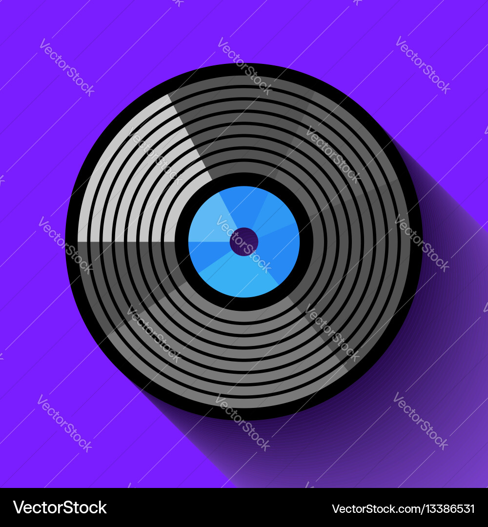 Vinyl record Royalty Free Vector Image - VectorStock