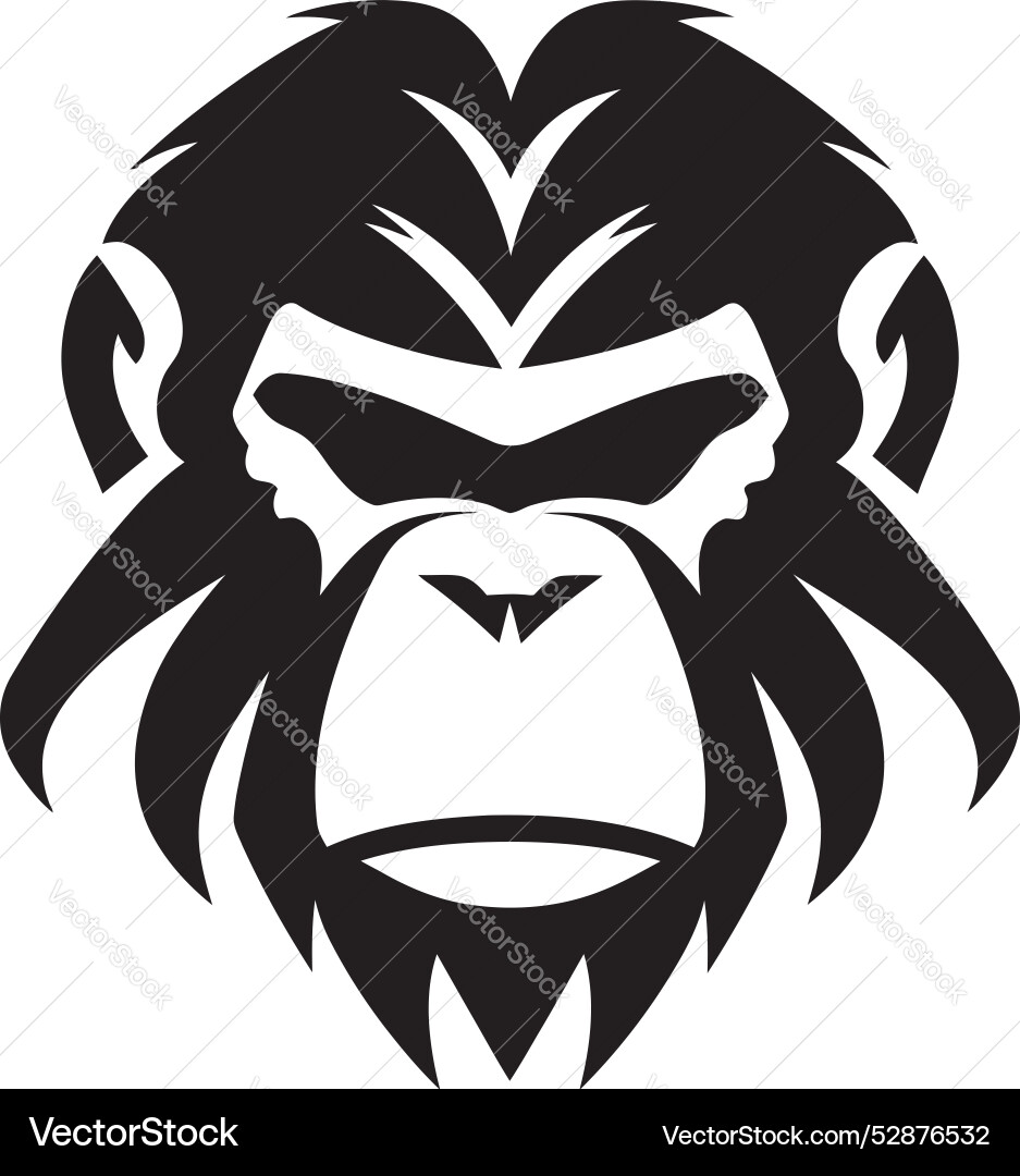Baboon majesty symbol baboon dynasty badge Vector Image