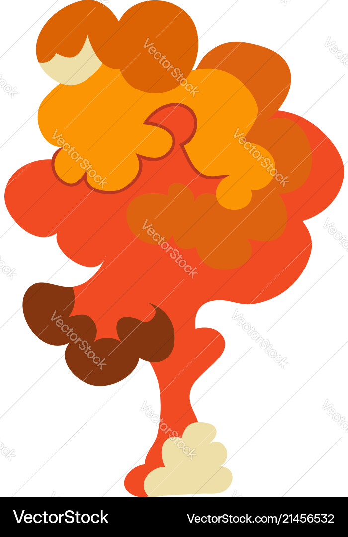 Cartoon explosion effect set explode flash Vector Image