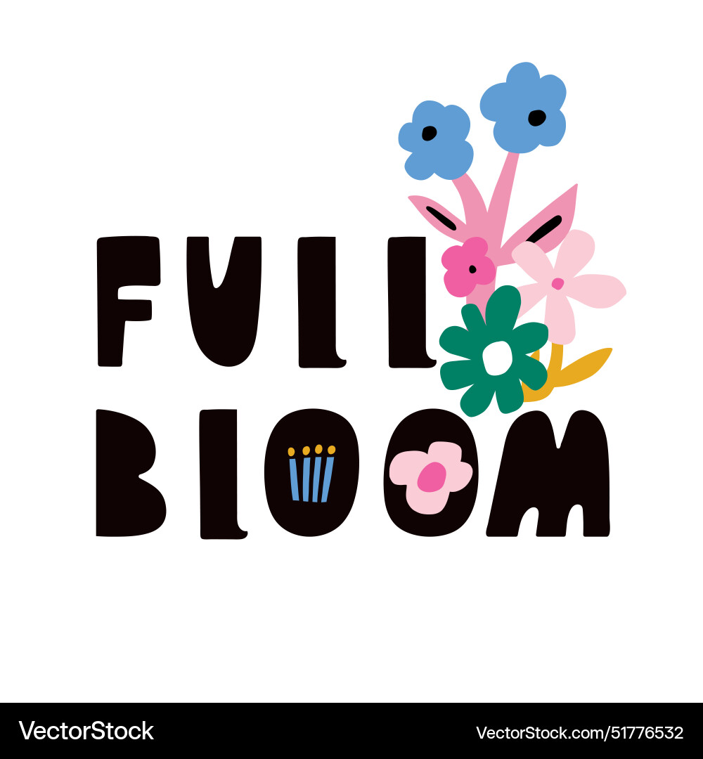 Cool time lettering quote drawn with brush Vector Image