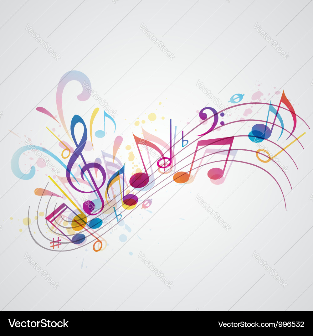 Musical Note Background Royalty Free Vector Image