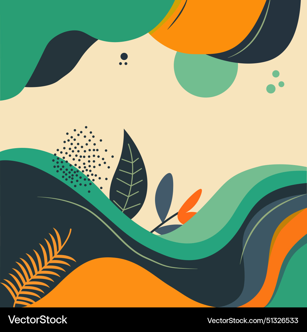 Colorful fluid frame template background Vector Image