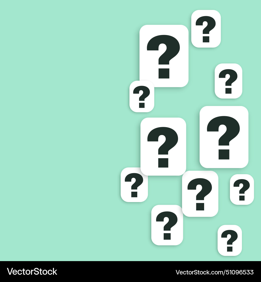 Modern faq mark sign background for social talk Vector Image