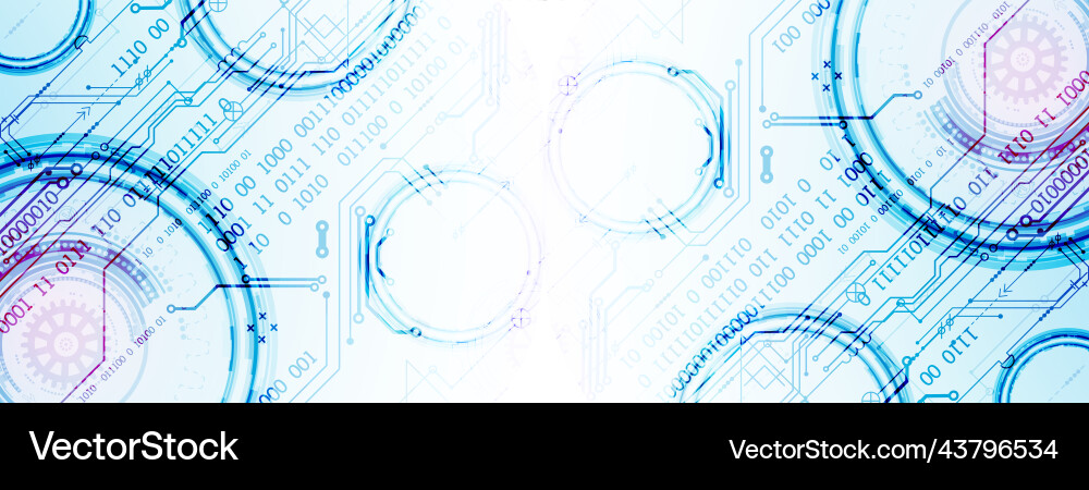 Abstract technology concept circuit board high Vector Image