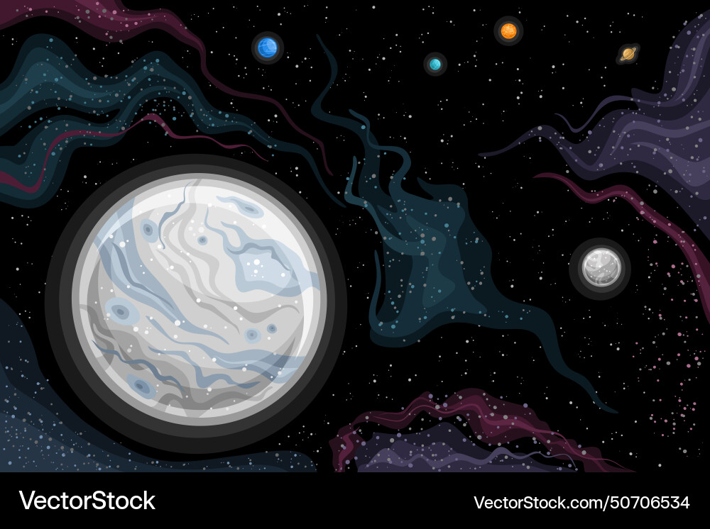Fantasy space chart Royalty Free Vector Image - VectorStock