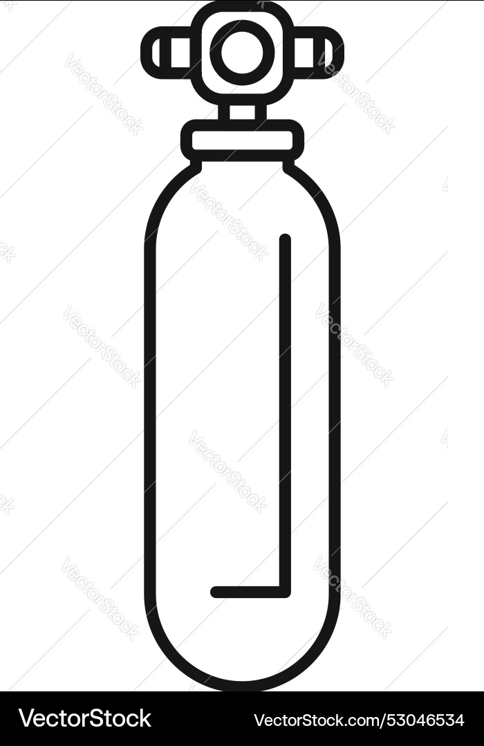Oxygen cylinder icon representing diving equipment