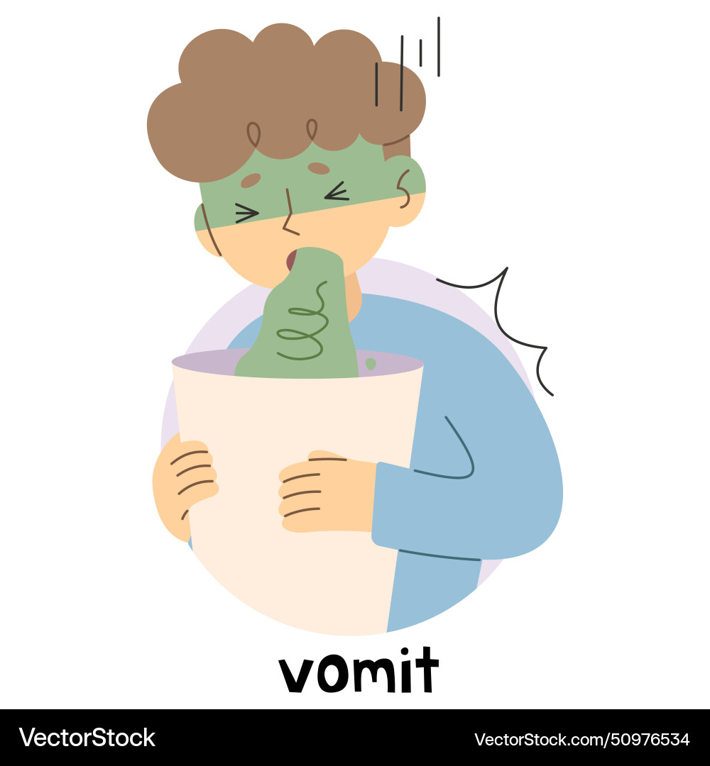 Vomit 3 Royalty Free Vector Image - VectorStock