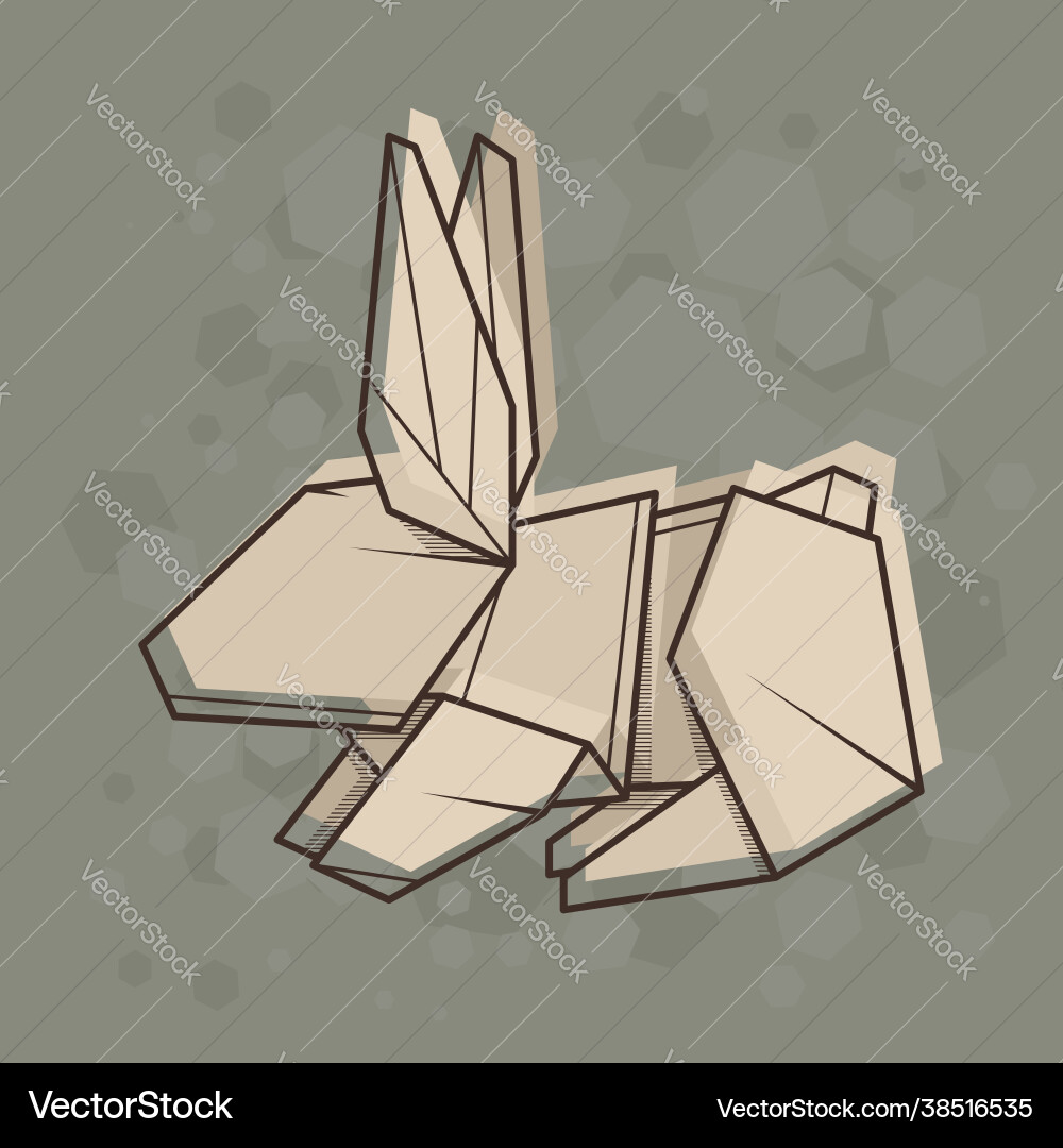 Abstract rabbit Royalty Free Vector Image - VectorStock