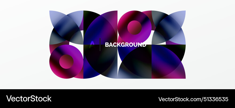 Circle and triangle abstract background concept Vector Image