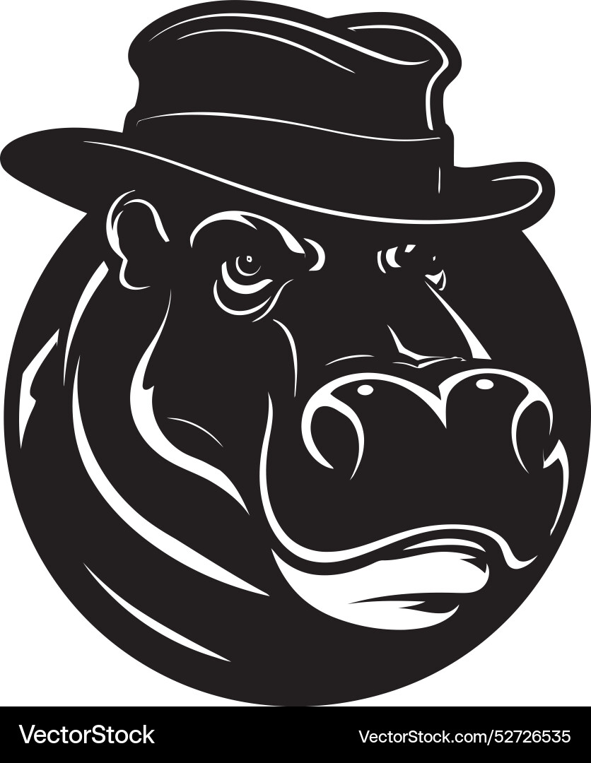 Hippopotamus adaptations evolutionary responses Vector Image