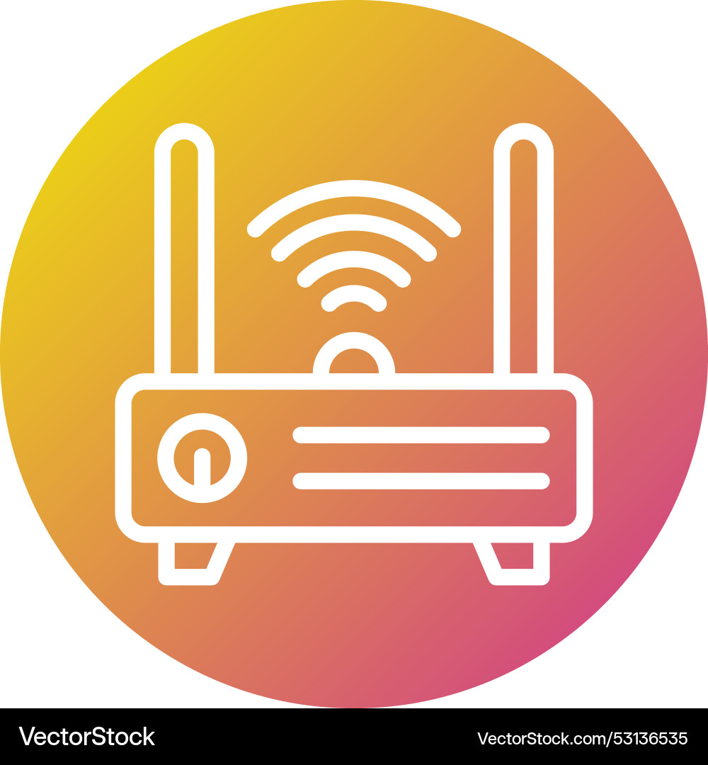 Router icon design Royalty Free Vector Image - VectorStock