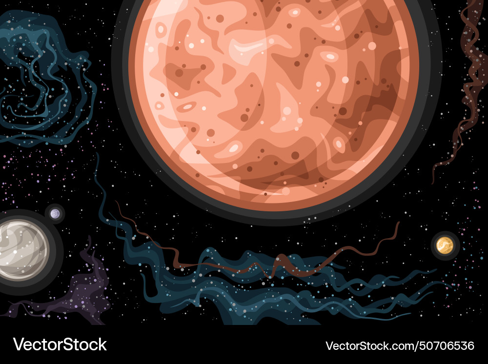 Fantasy space chart Royalty Free Vector Image - VectorStock