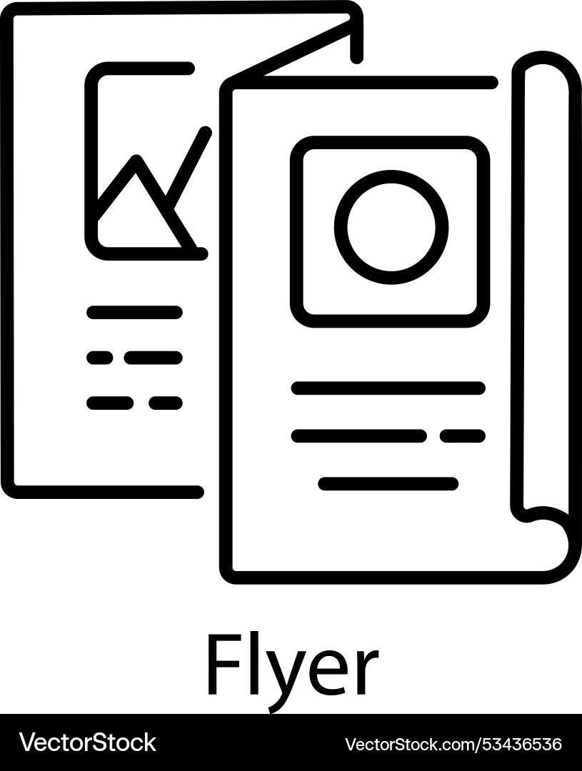 Flyer Royalty Free Vector Image - VectorStock