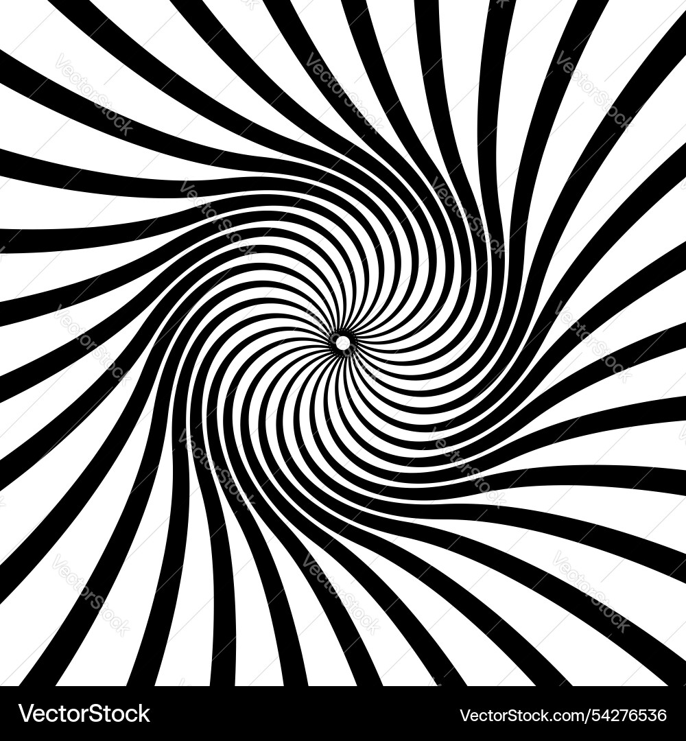 Hypnotic spiral psychedelic hypnosis circle Vector Image