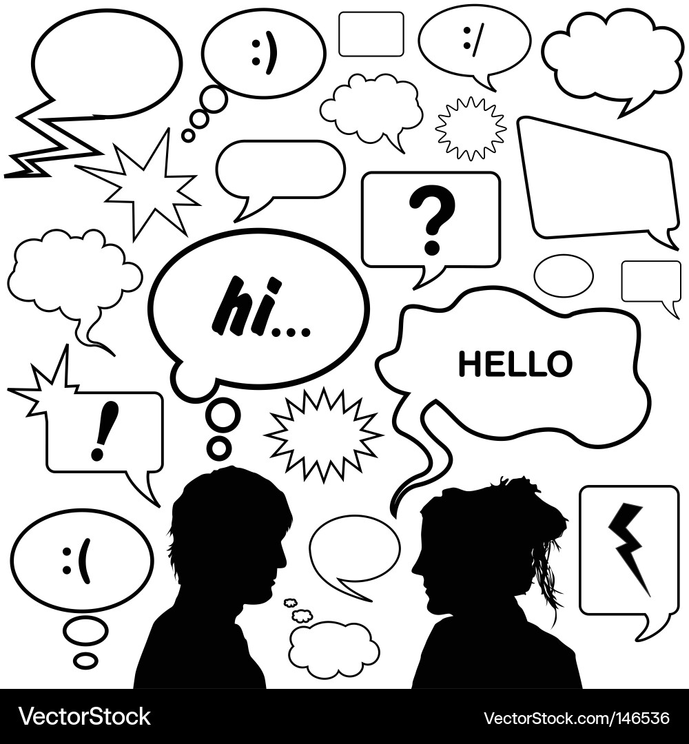 Speech Bubbles Collection Royalty Free Vector Image