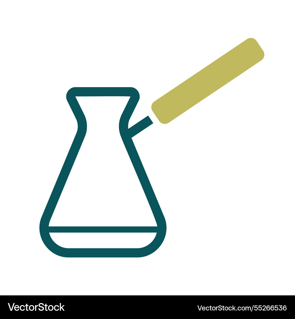 Turkish cezve icon kitchen appliance Royalty Free Vector