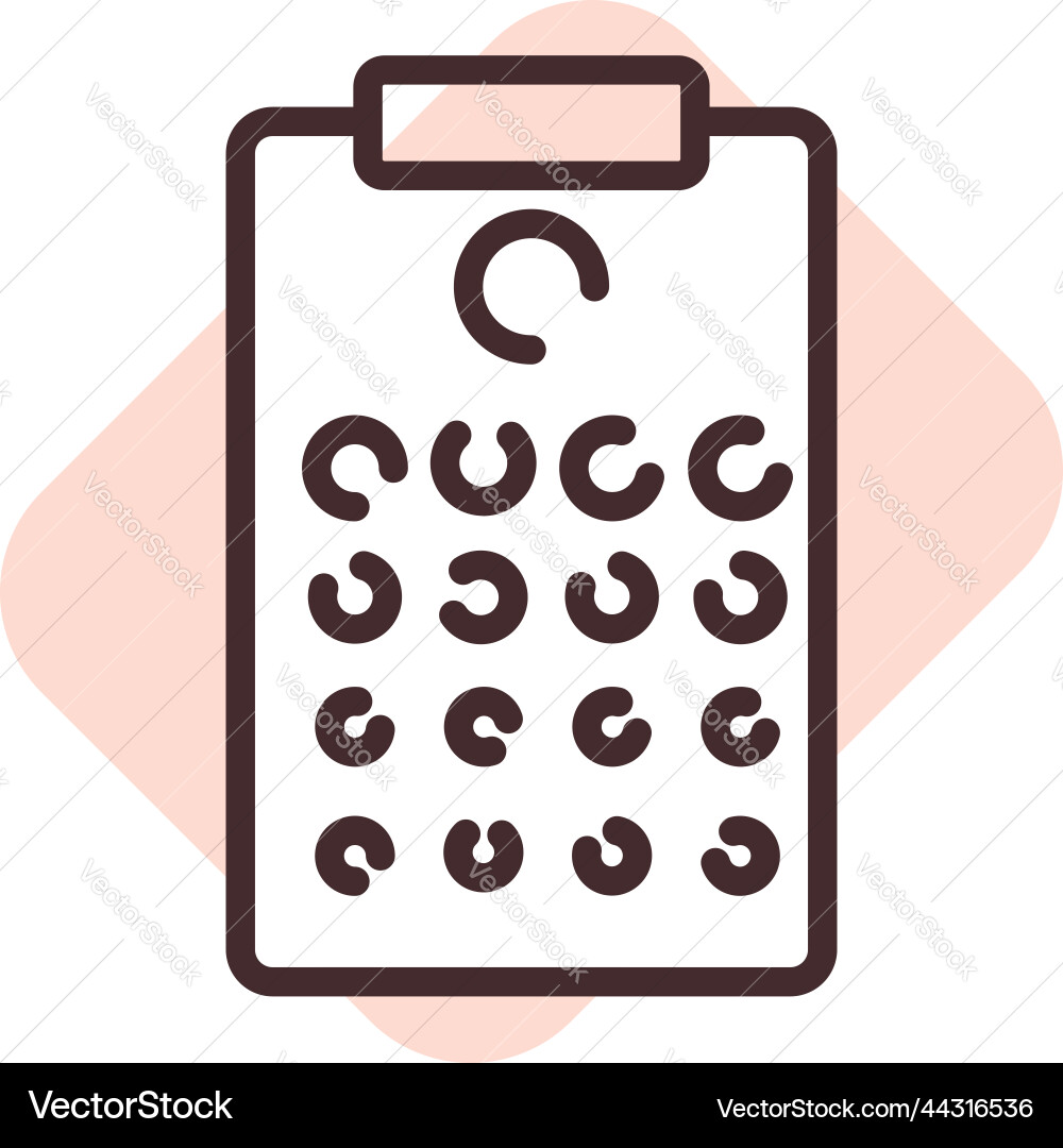 Vision disability on a white background Royalty Free Vector