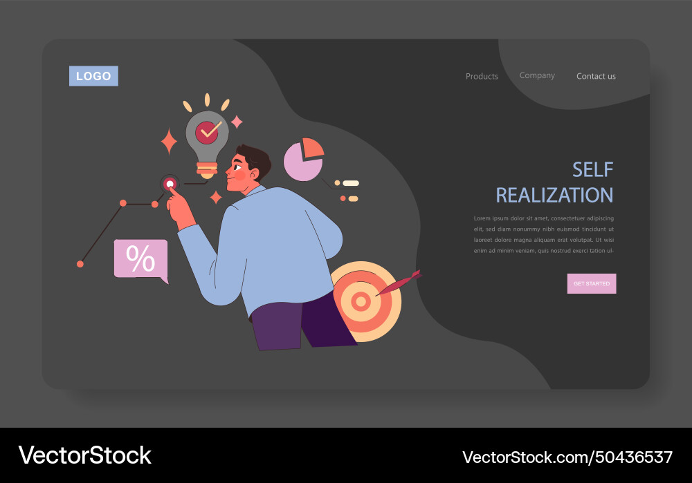 Authenticity and authentic self-realization Vector Image