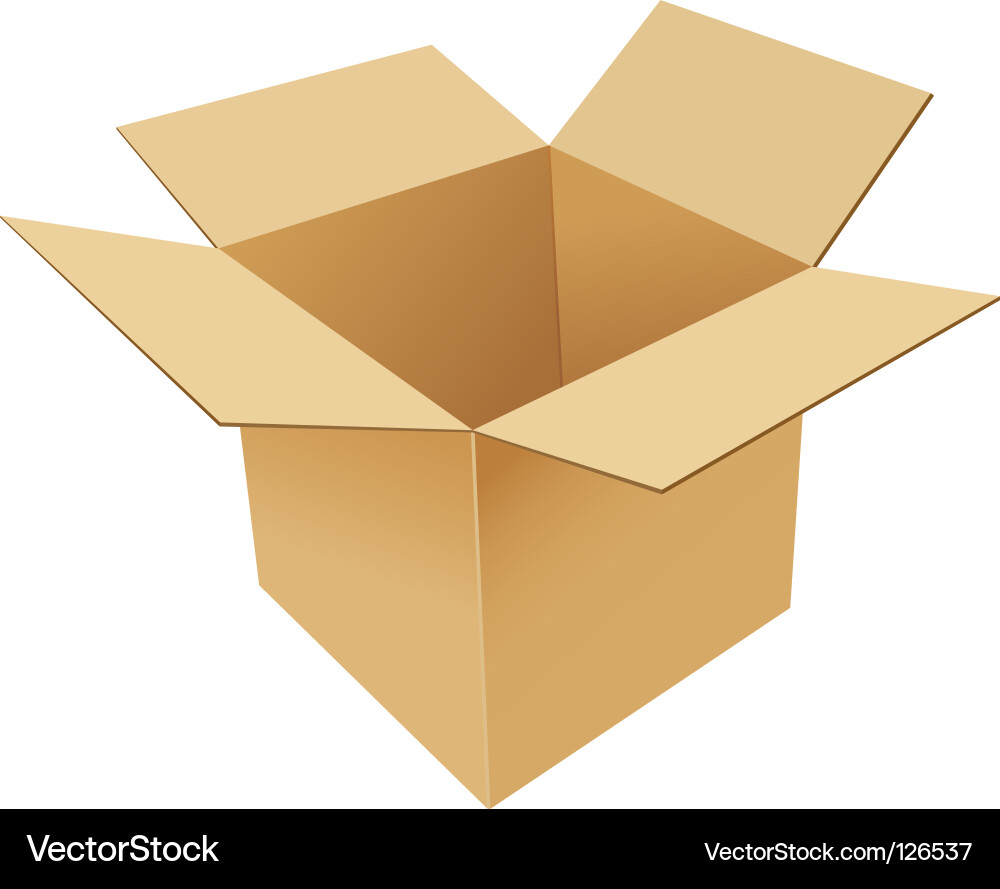 Cardboard box Royalty Free Vector Image - VectorStock