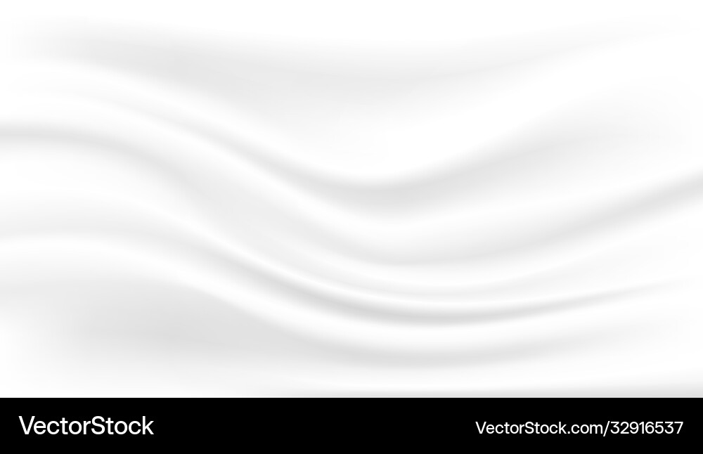 Elegant White Silk Wave Royalty Free Vector Image