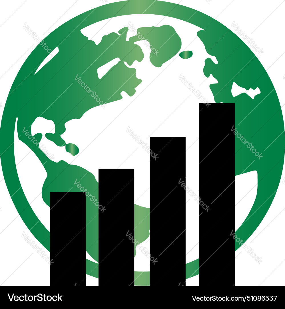 Graph world Royalty Free Vector Image - VectorStock