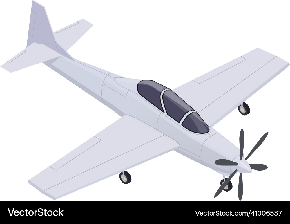 Isometric aircraft Royalty Free Vector Image - VectorStock