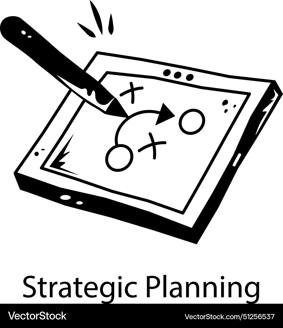 Strategic planning Royalty Free Vector Image - VectorStock