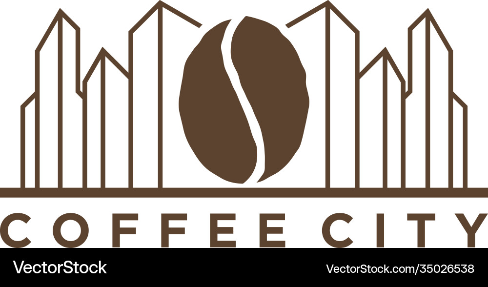 Coffee logo for cafe resto and product label Vector Image